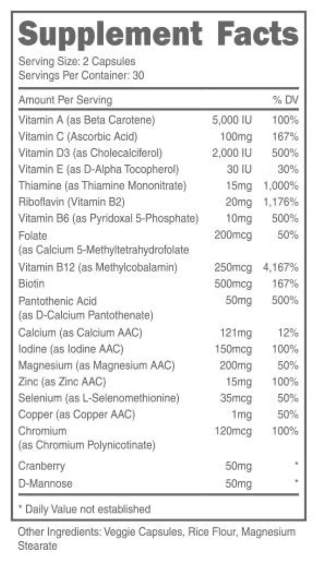 DAS Labs: Doe Multivitamin, 60 Capsules – LSResearch