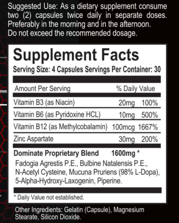 Elite Form: Dominate, 120 Capsules – LSResearch