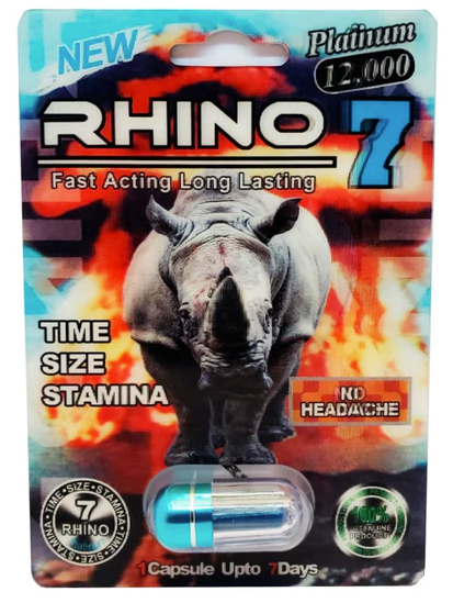 Rhino 7 Platinum 12,000 Male Ehancement – LSResearch