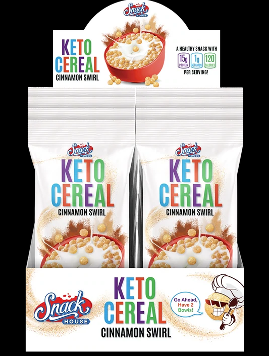 Snack House: Keto Cereal Cinnamon Swirl, 8 Pouches – LSResearch
